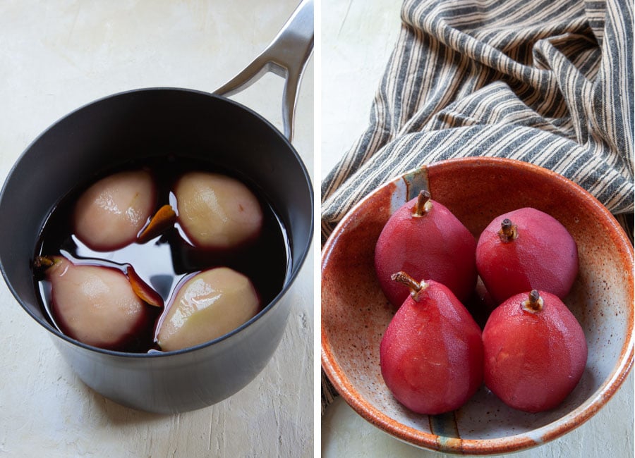 Poached Pear Cake | Pear Upside Down Cake | Eat the Love