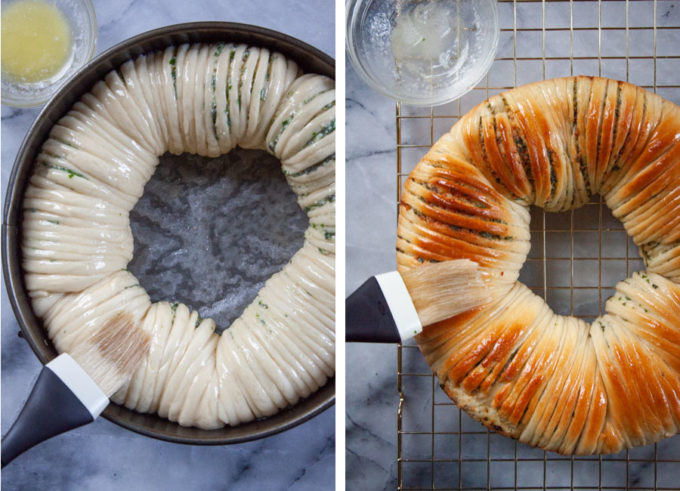 Herb Wool Roll Bread | Parmesan Wool Roll Bread | Eat the Love