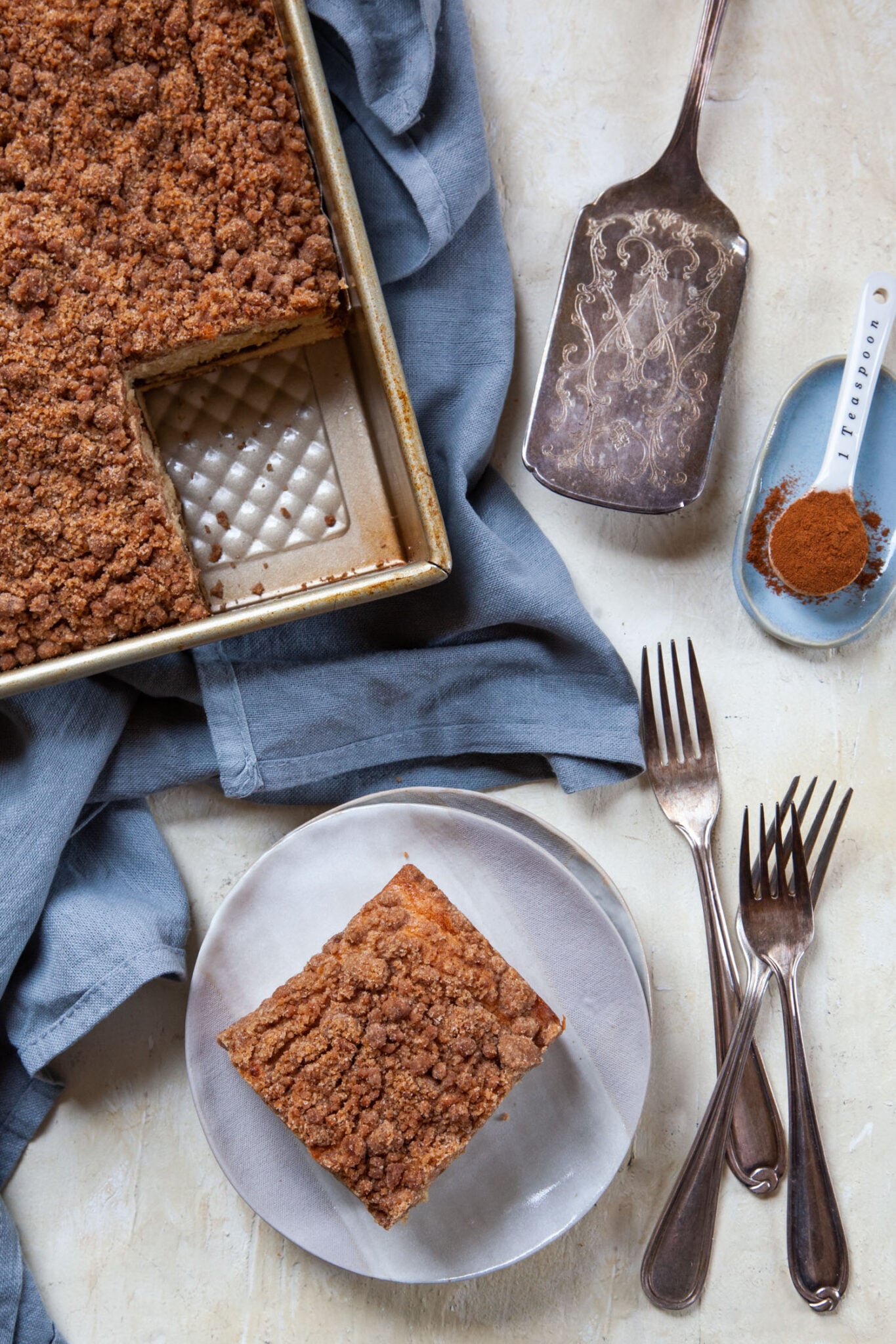 Cinnamon Streusel Coffee Cake - Eat The Love