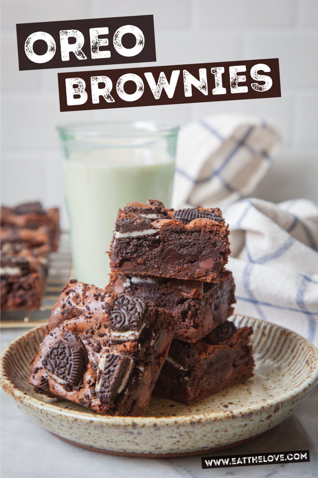 Oreo Brownies | Oreo Brownie Recipe | Eat the Love